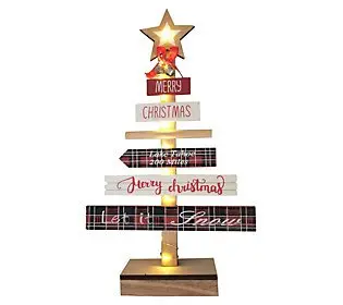 SANTA'S WORKSHOP Inc.16' Led Wood Xmas Tree