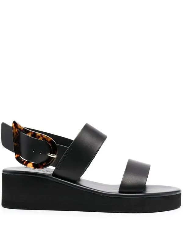 ANCIENT GREEK SANDALS 45mm Wedged Double-strap Sandals