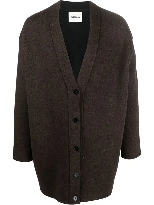 JIL SANDER Oversize V-neck Cardigan