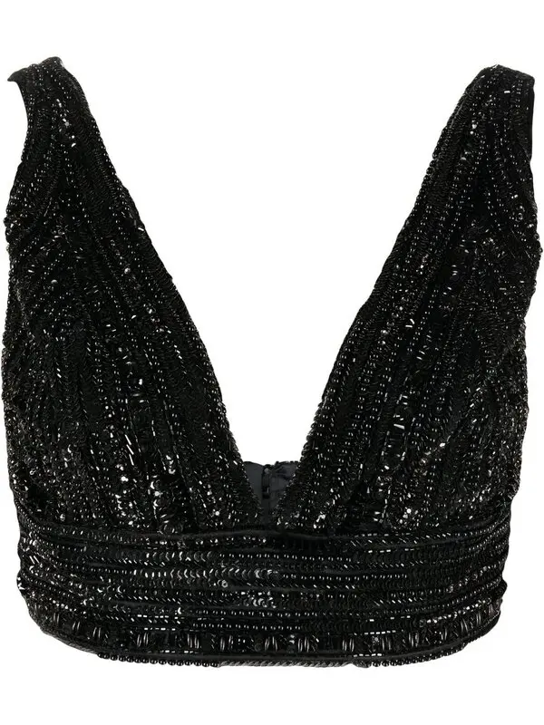 Elisabetta Franchi Bead-embellished Tank Top