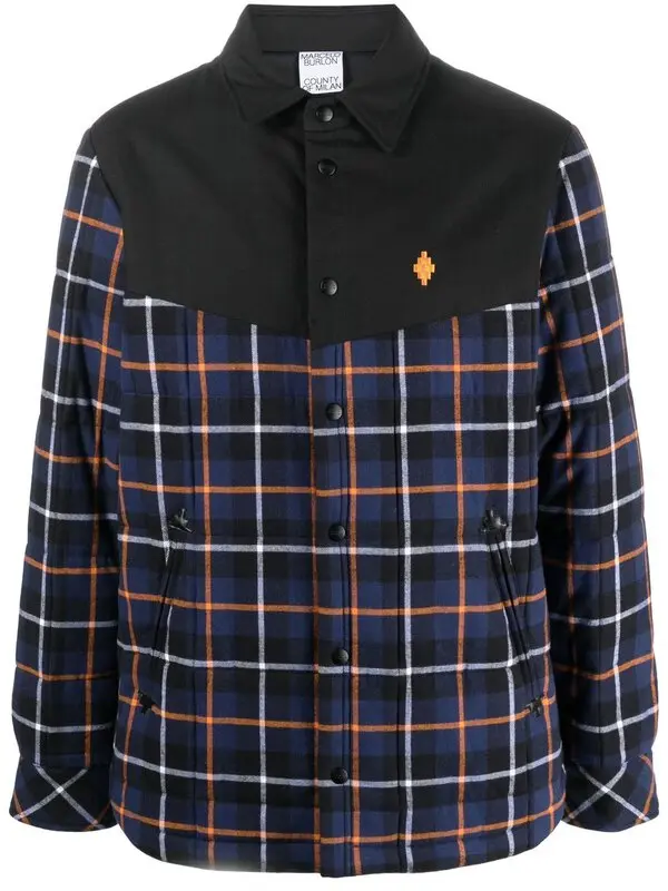 COUNTY OF MILAN Checked Long-sleeve Jacket