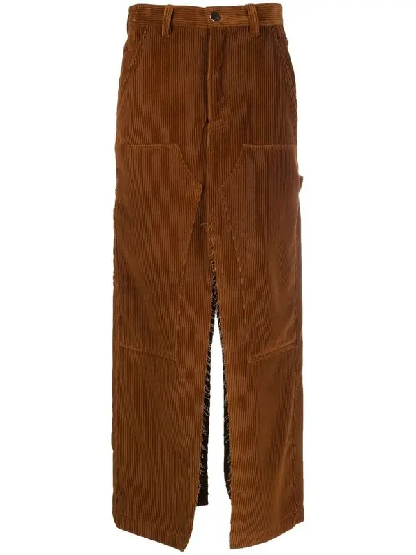 MERYLL ROGGE Slit Corduroy Maxi Skirt