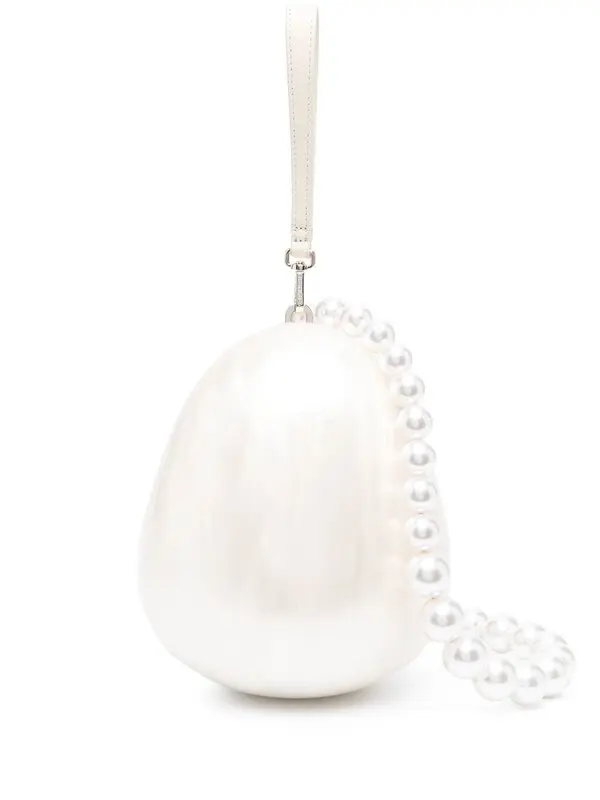 Simone Rocha Egg Faux Pearl Tote - Neutrals