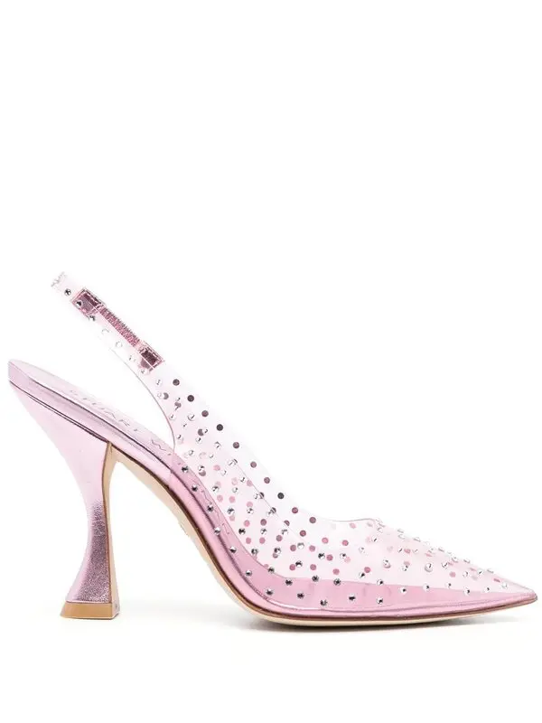 STUART WEITZMAN Crystal-embellished Pumps - Pink