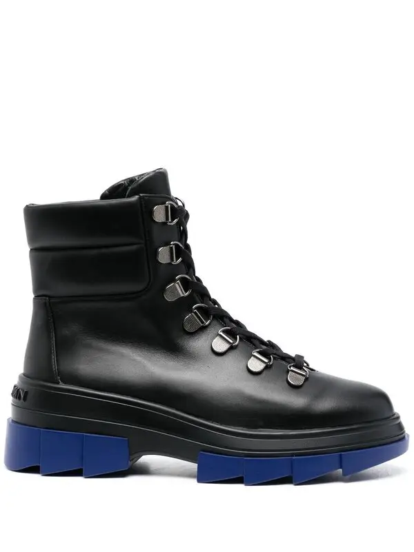 STUART WEITZMAN Lace-up Leather Boots
