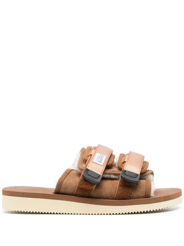 Suicoke Moto-mab Touch-strap Sandals - Brown