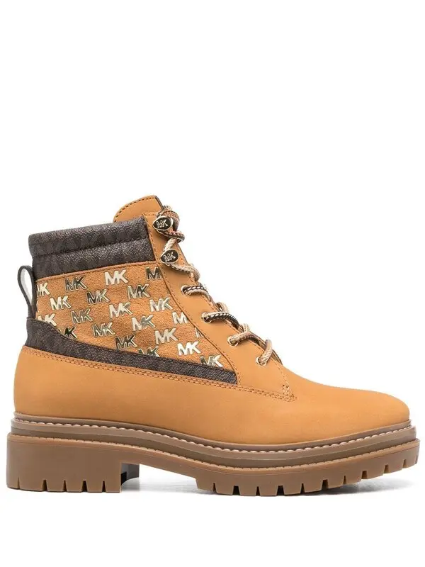 Michael Kors Monogram Hiker Boots