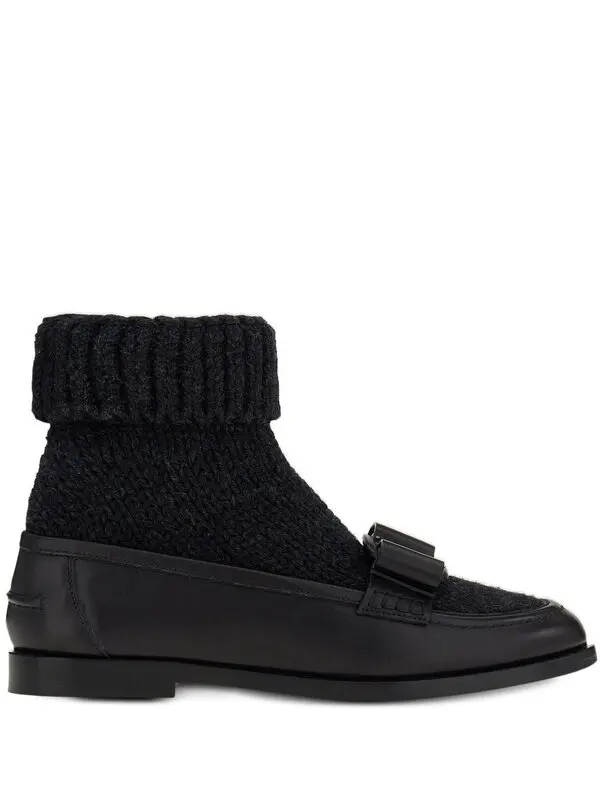 FERRAGAMO Vara Bow Sock Loafers