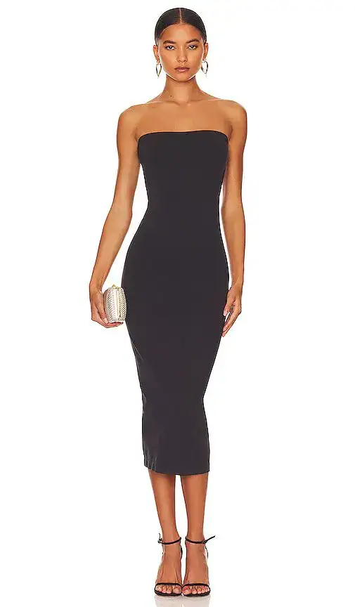 black strapless tube dress TOTEME - Strapless pocket dress Black - 32