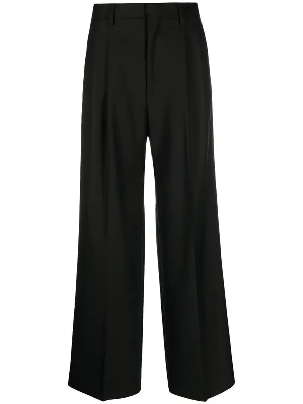 Filippa K Darcey Wool Palazzo Trousers - Black