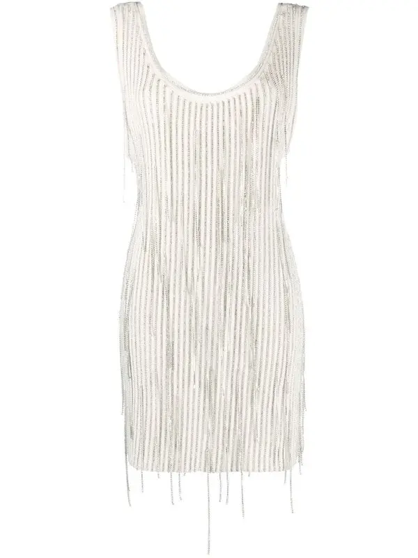 Philosophy Di Lorenzo Serafini Crystal-embellished Mini Dress - White
