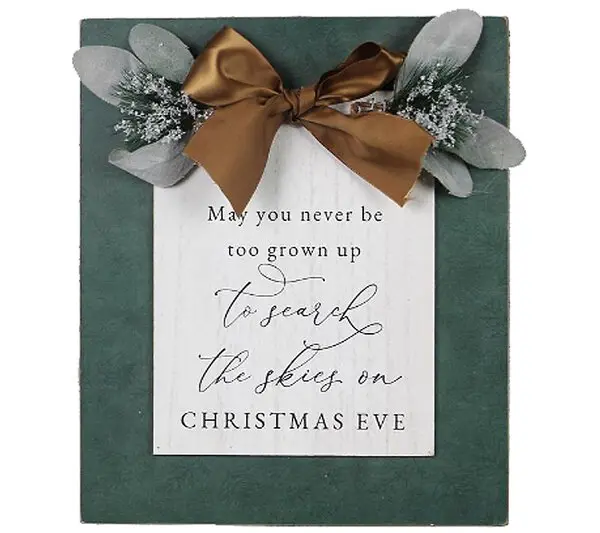 YOUNG'S INC. Young's Wood Wintergreen Box Signs, Set Of 3