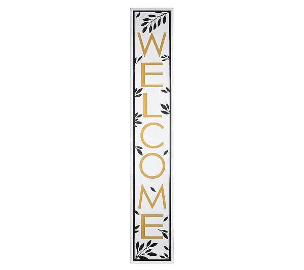 YOUNG'S INC. Young's Wood Fall Welcome Porch Door Leaner - One-color ...