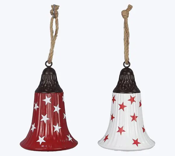 YOUNG'S INC. Young's Metal Tabletop/hanging Bell, Set Of 2