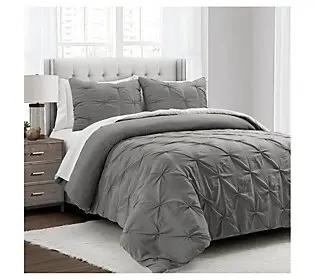 LUSH DECOR Ravello Pintuck Comforter With Sheet Set 7-pc King