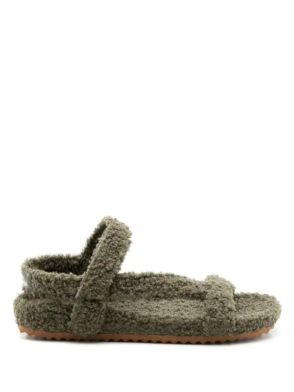 STUDIO CHOFAKIAN Touch-strap Sandals - Green
