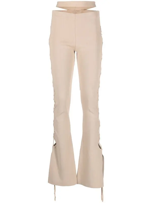ANDREĀDAMO Cut-out Bootcut Trousers
