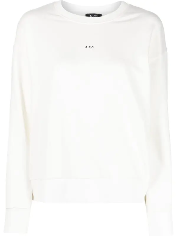 A.p.c. Logo-print Long-sleeved T-shirt