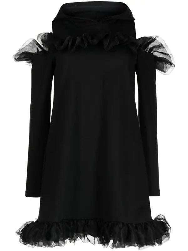SHANSHAN RUAN Tulle-trim Dress