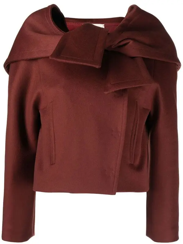 SHANSHAN RUAN Shawl-lapel Cropped Jacket