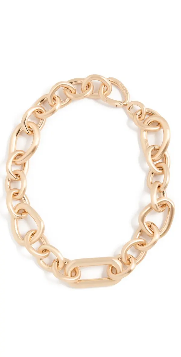 Cult Gaia Reyes Chain Necklace - Brushed Brass