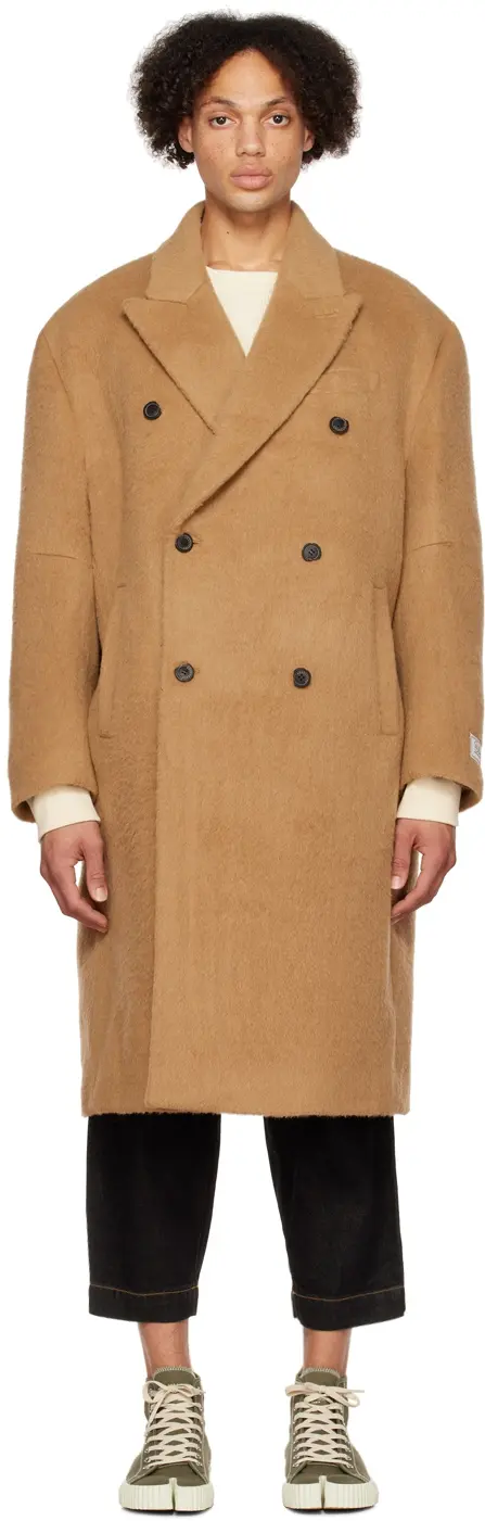 Ader Error Zany Coat In Beige - 65% Off | Editorialist
