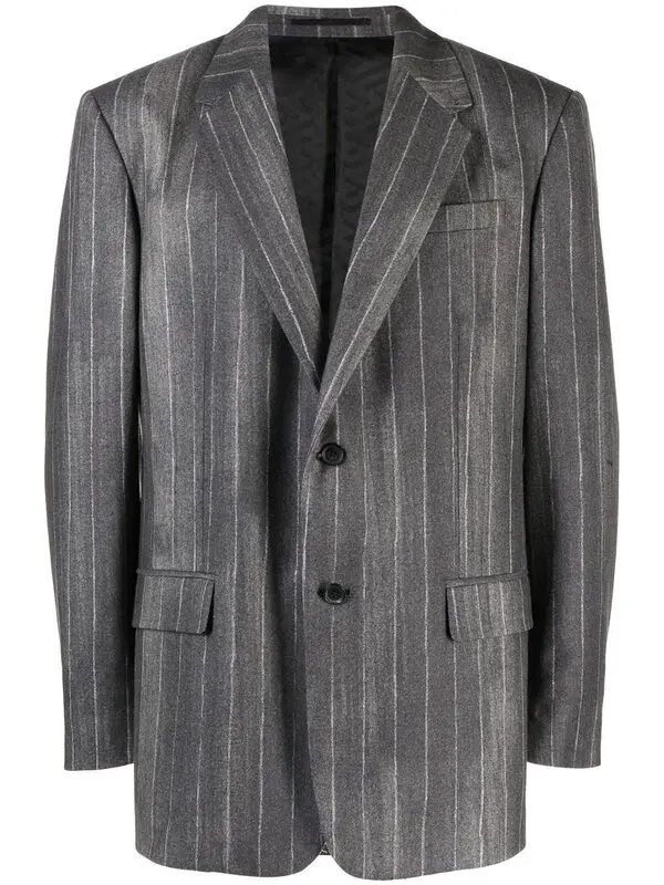 Versace Pinstripe Single-breasted Blazer