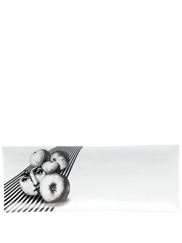 FORNASETTI Face-print Rectangular Tray