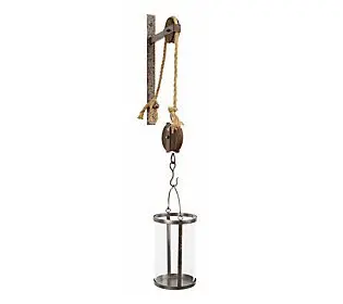 MELROSE International Pulley Mounted Canister C Andleholder