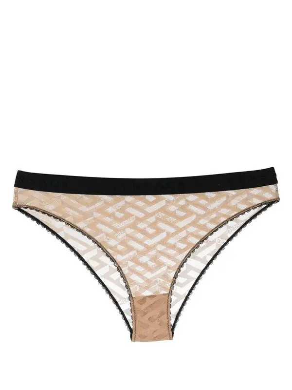 Versace All-over Monogram-pattern Briefs