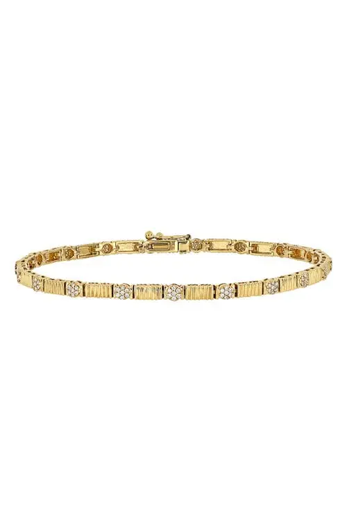 Bony Levy Cleo Diamond Cluster Station Bracelet