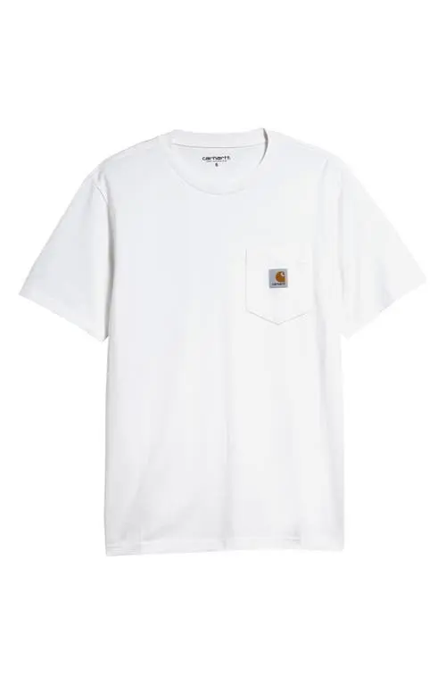 Carhartt Work In Progress Logo Pocket T-shirt - White