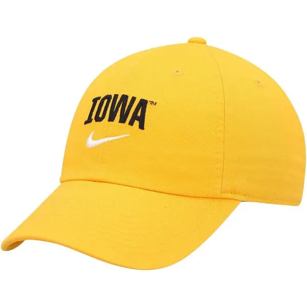 Nike Iowa Hawkeyes Heritage86 Arch Performance Adjustable Hat - Gold ...
