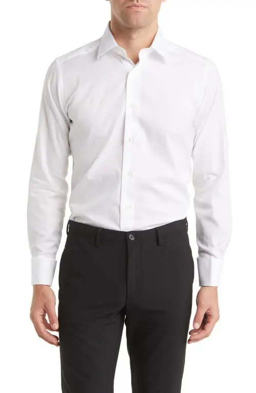 David Donahue Slim Fit Tuxedo Shirt