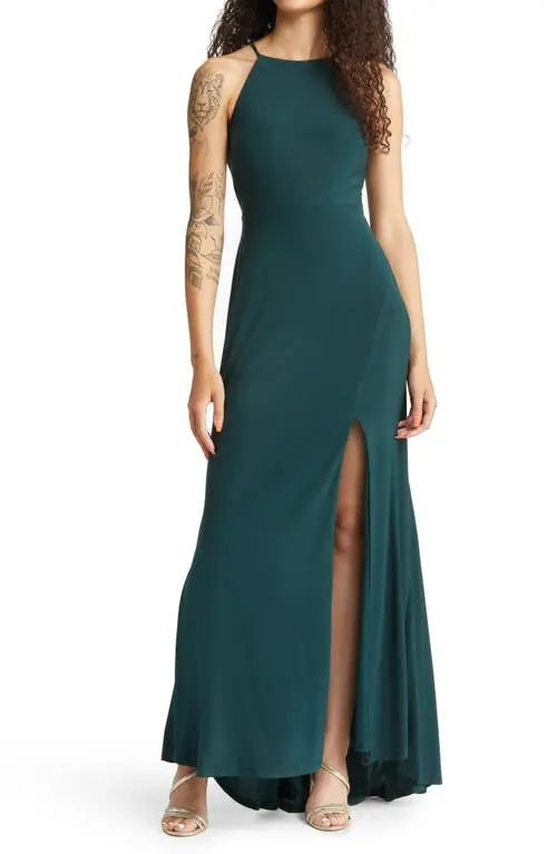 olive green dress with black tights Hunter alt fashion