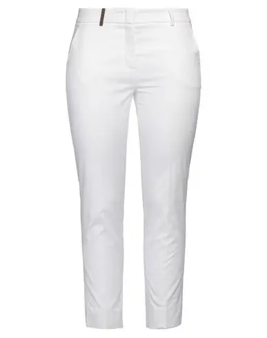 Peserico Tapered Mid-rise Pants - White