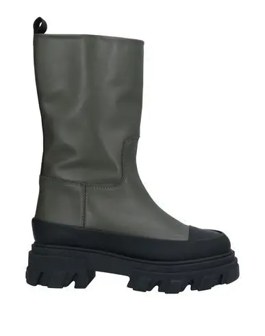 GANNI Leather Combat Boots
