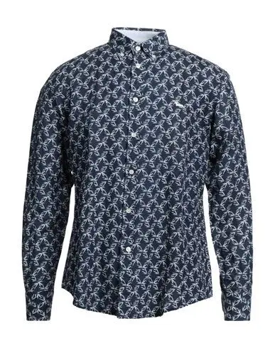 HARMONT & BLAINE Shirt Size Linen, Cotton - Blue