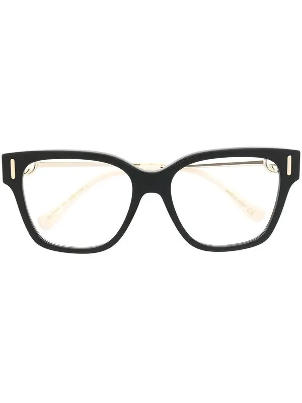 Gucci Gg-logo Square-frame Optical Glasses