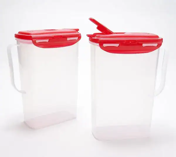 LOCKNLOCK Set Of 1/2-gallon Pitchers W/ Locking Lids - One-color ...