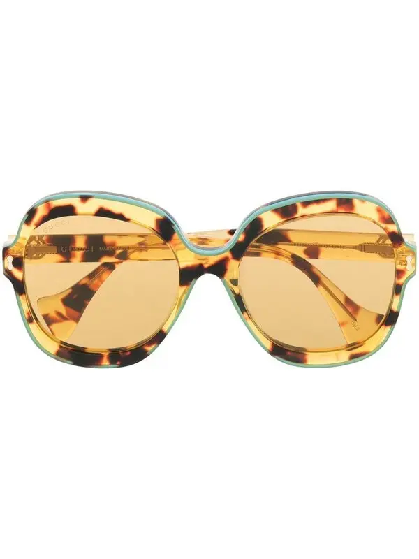 Gucci Tortoiseshell Oversized Sunglasses