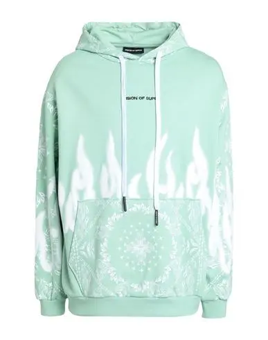VISION OF SUPER Two-tone Cotton Sweatshirt - Green