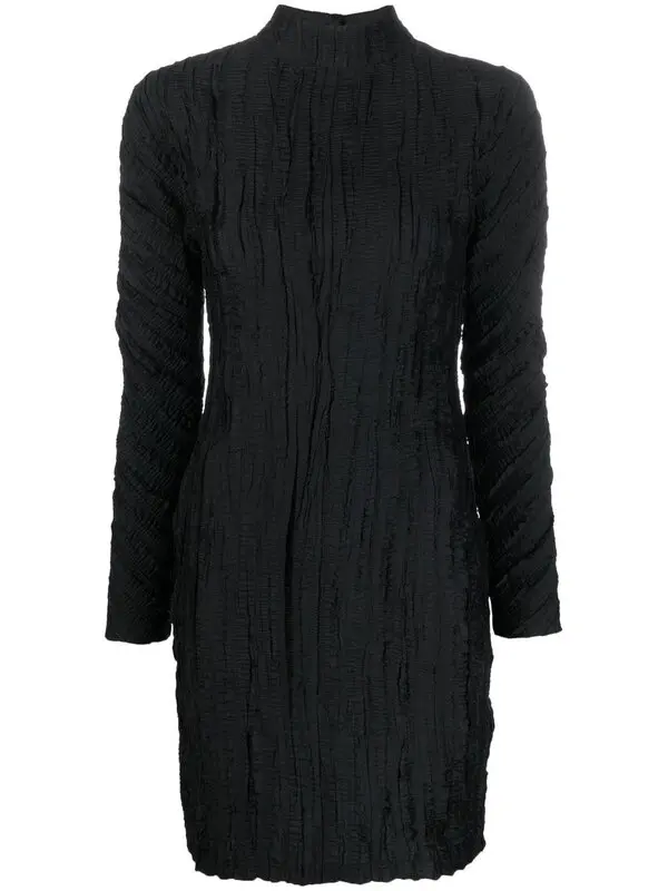Rodebjer Crease-effect Mini Dress - Black