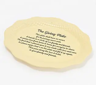TEMP-TATIONS Bee-lieve 16' Scalloped Giving Platter