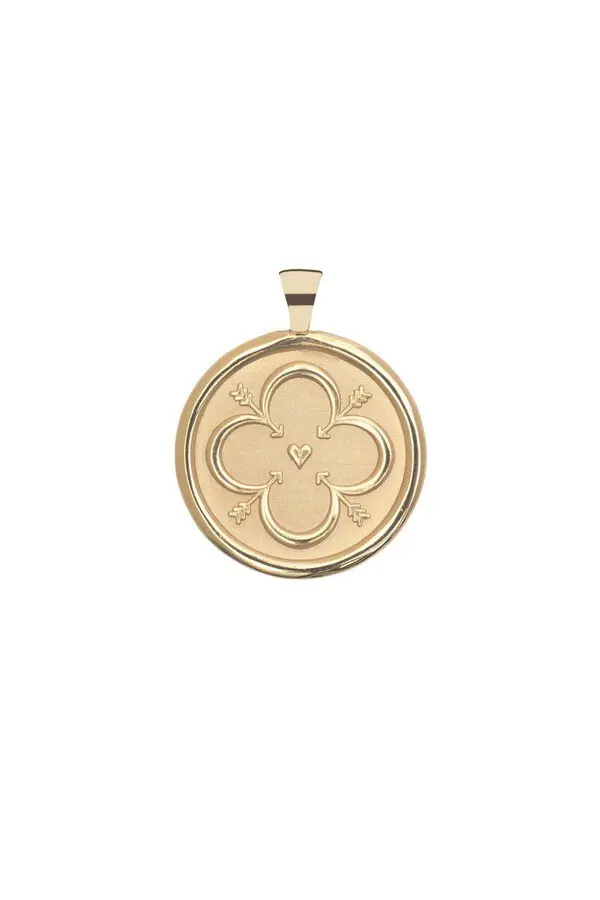 JANE WIN Love Jw Original Solid Pendant Coin