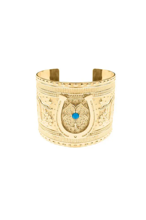 JANE WIN Lucky Horseshoe Cuff