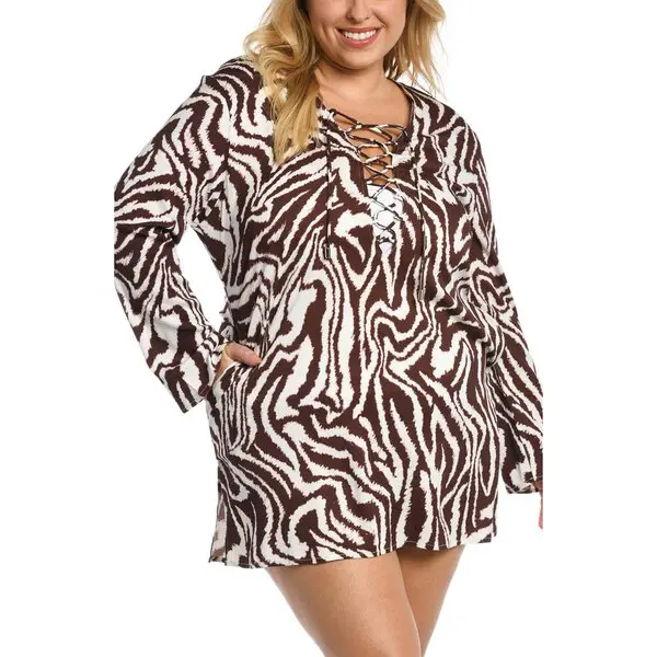 La Blanca Fierce Lace-up Tunic