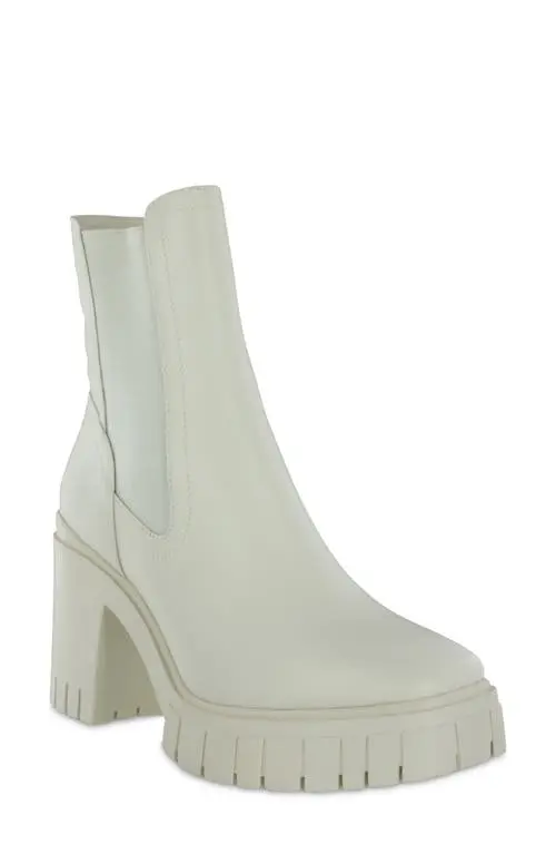 Mia Deva Platform Chelsea Boot In Ivory - 38% Off | Editorialist