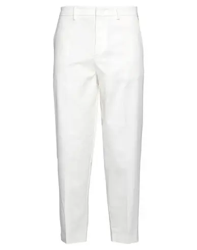 PAOLO PECORA Pants Size Cotton, Elastane - White