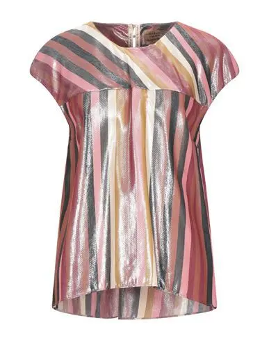 ALESSIA SANTI Alessi Santi Striped Metallic Top